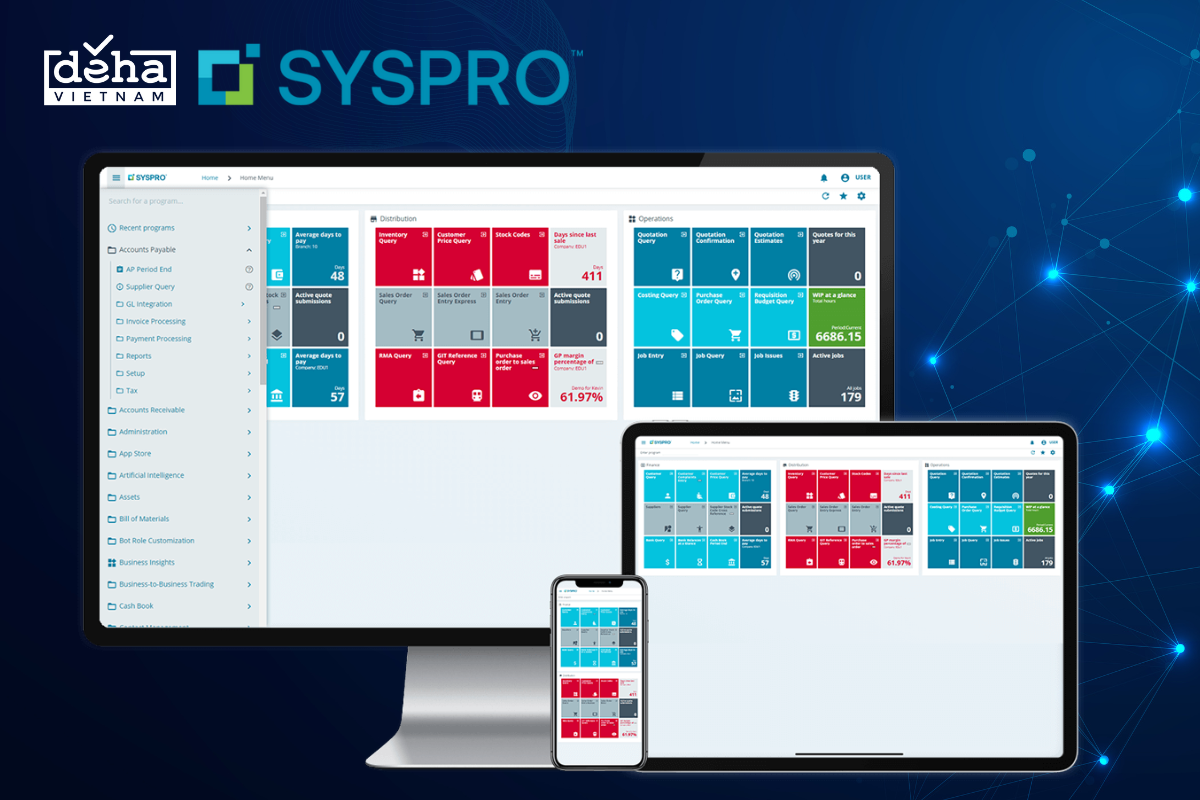 SYSPRO: Phần mềm quản lý toàn diện cho doanh nghiệp sản xuất